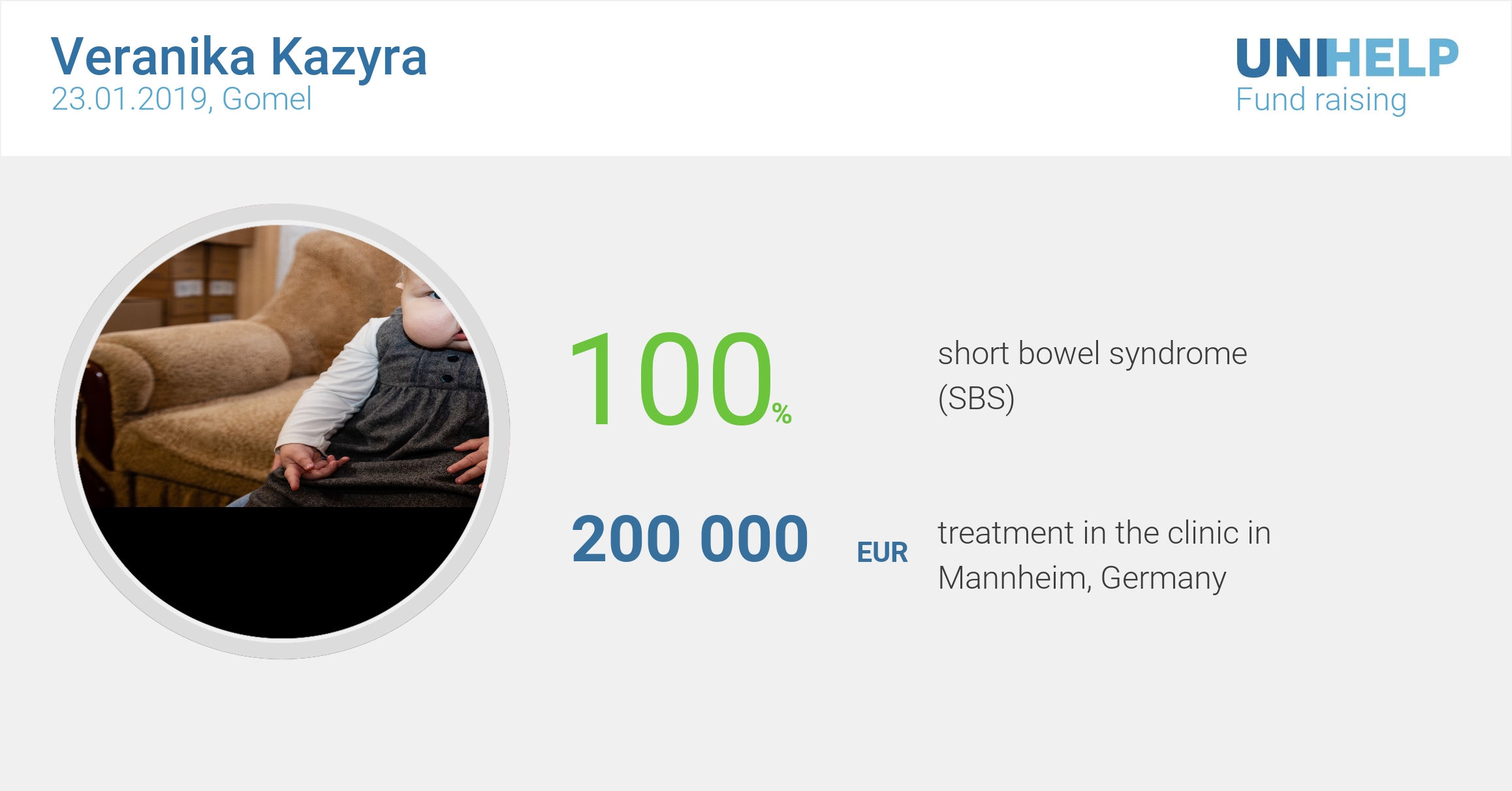 Veranika Kazyra - How to transfer money - Charitable organization UNIHELP